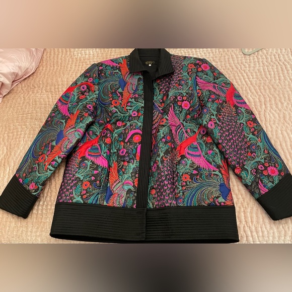 Jackets & Coats | Stunning Handcrafted Silk Jacket With Gold Thread ...